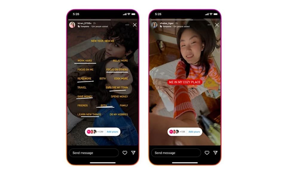 Instagram เพิ่ม Add Yours สร้างคอนเทนต์บนสตอรี่ 2023